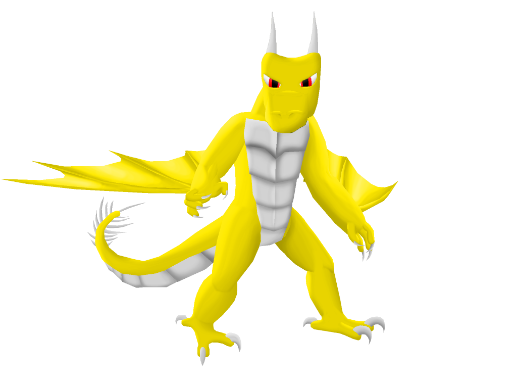 Bipedal Dragon - Wings Ablaze Art